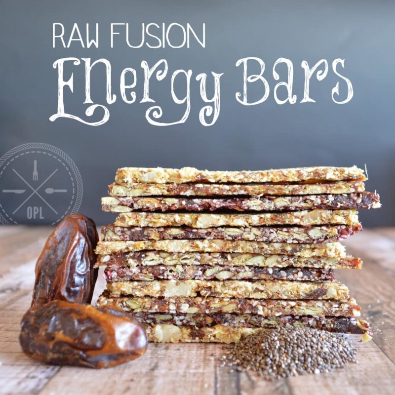 Raw Fusion Bars Recipe - A Paleo Snack Bar Made for Energy!