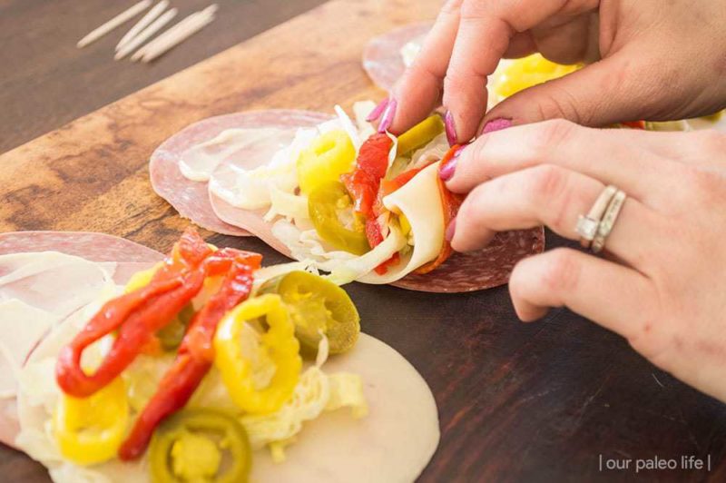 Keto Italian Sub Roll-Ups - Delicious and Easy KETO "Sandwich" Recipe