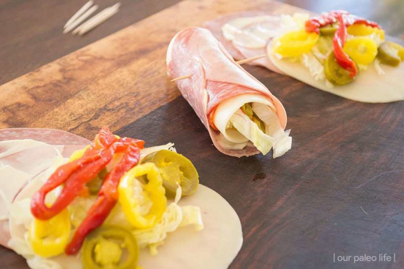 Keto Italian Sub Roll-Ups - Delicious and Easy KETO "Sandwich" Recipe
