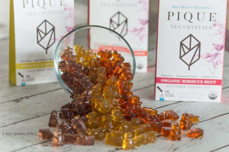 Herbal Tea Gummy Bears - Easy at-home Recipe | Our Paleo Life