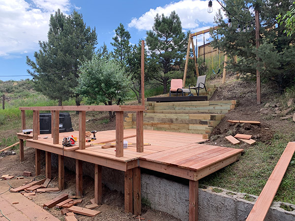 DIY Backyard Deck Complex - Outdoor Living Area in CO - Homestead Life