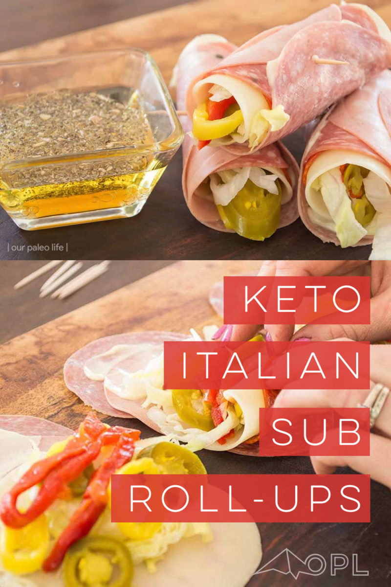 Keto Italian Sub Roll-Ups - Delicious and Easy KETO "Sandwich" Recipe