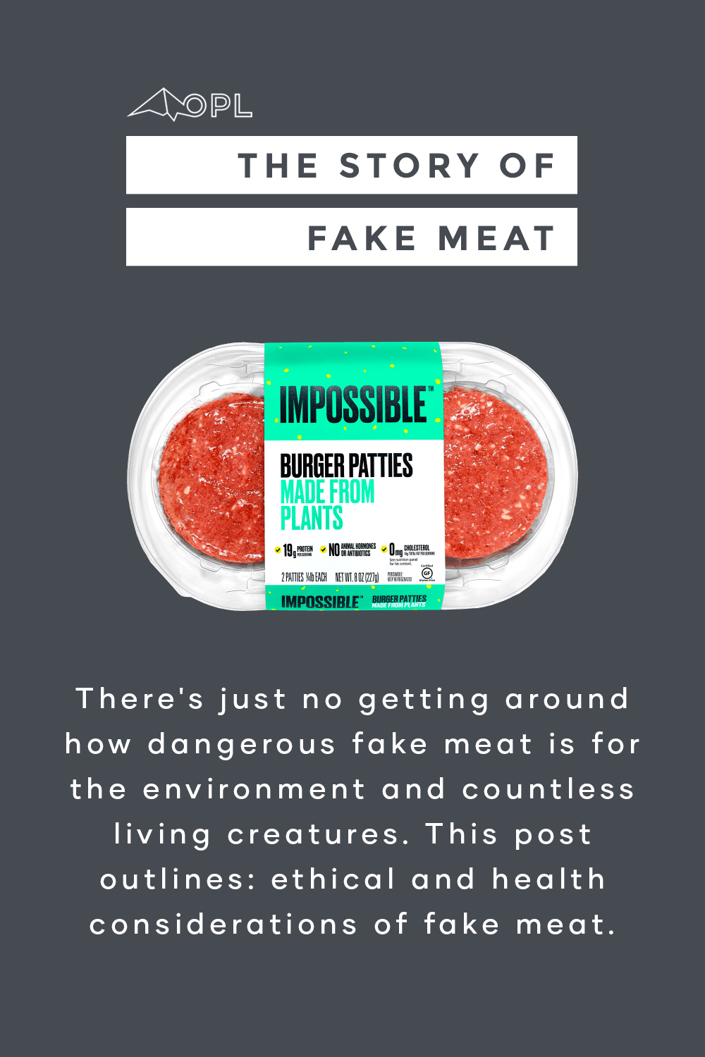 Fake Meat (Mono-Crops, Ethical Food Choices & Nutrition)