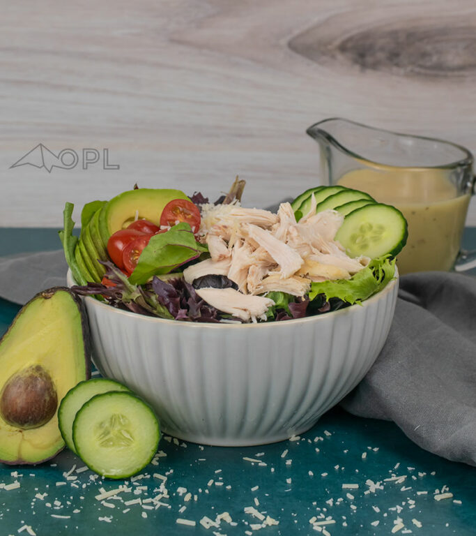 Big Chicken Salad Bowl (Using Rotisserie Chicken)