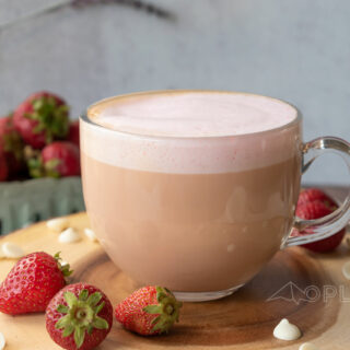 Strawberry White Chocolate Latte (Sugar Free) Keto Approved