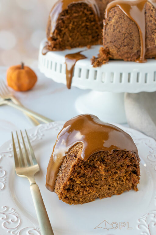 Maple Glazed Pumpkin Bundt Cake | Paleo & Grain Free