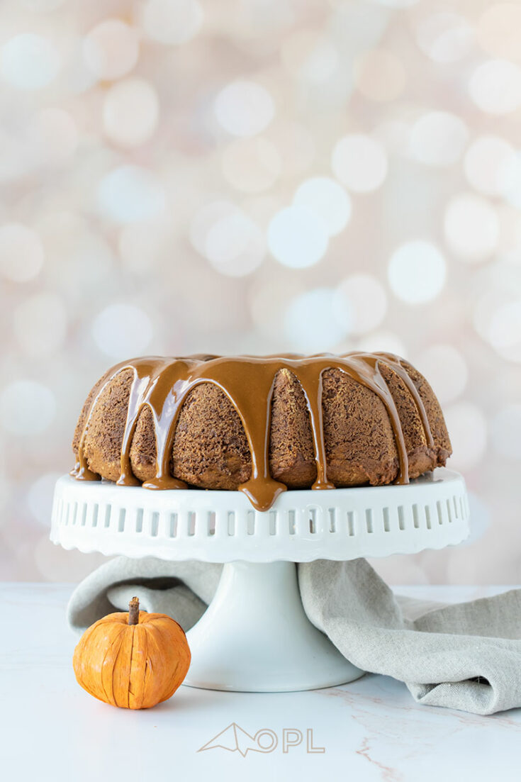 Maple Glazed Pumpkin Bundt Cake | Paleo & Grain Free