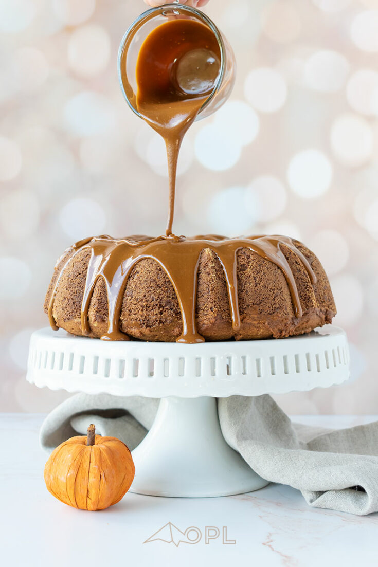 Maple Glazed Pumpkin Bundt Cake | Paleo & Grain Free