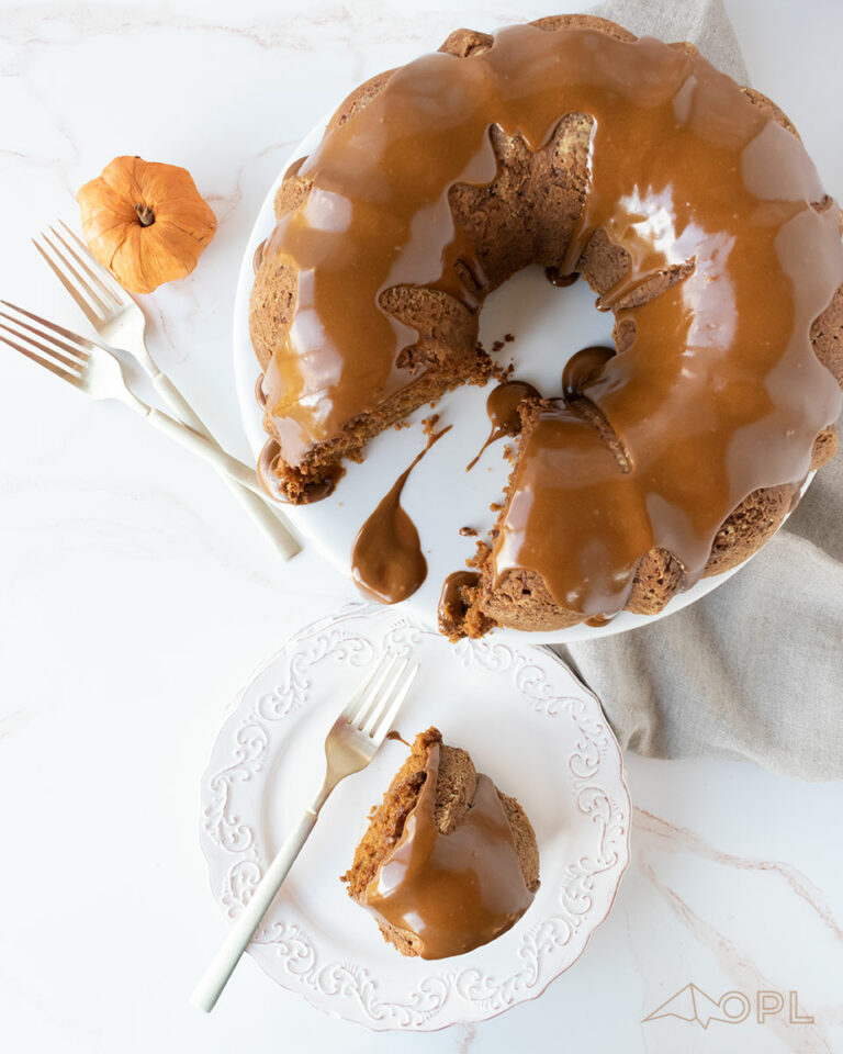 Maple Glazed Pumpkin Bundt Cake | Paleo & Grain Free